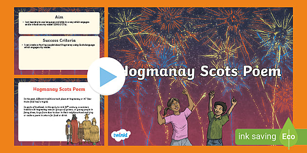 Hogmanay Scots Poem PowerPoint