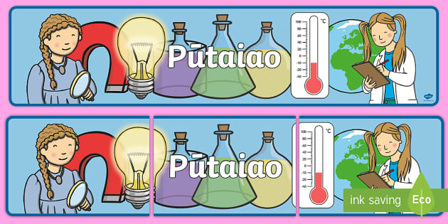 Sciences Banner Te Reo Māori | Twinkl | Pūtaiao Display
