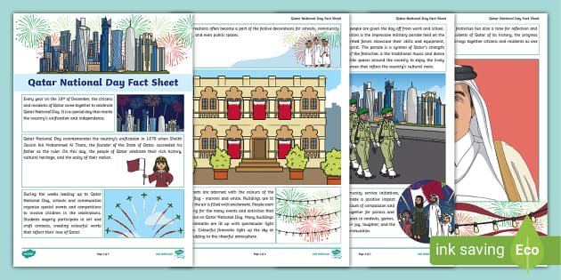 Qatar National Day Fact Sheet (teacher made) - Twinkl