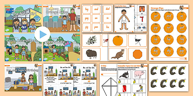 Phonics Level 2 Week 3 'g, o, c, k' Weekly Lesson Pack