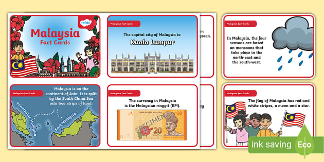 KS1 Malaysia Fact Cards - Twinkl - Geography - Asia - Twinkl