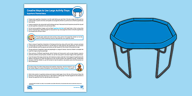 Superhero Sensory Activities | EYLF Materials | Twinkl