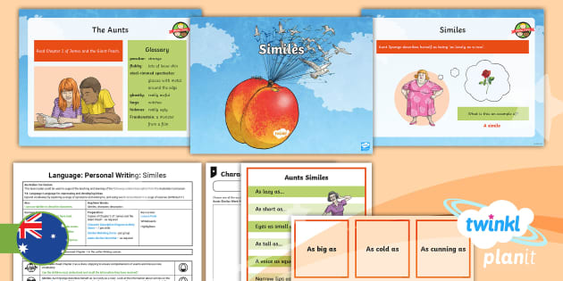 Year 4 James and the Giant Peach: Personal Writing Lesson 1 to Support