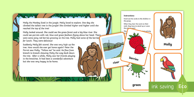 Jungle Themed Listening Story Activity Story - Jungle Themed Listening ...