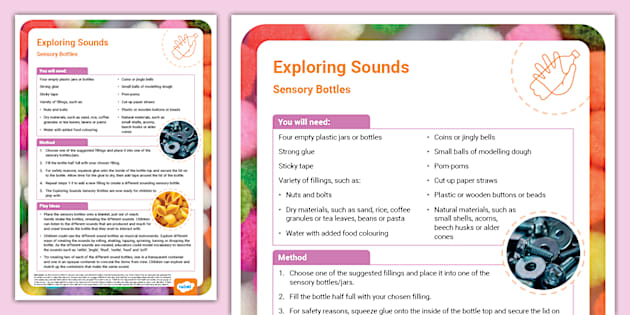 10 Sensory Processing Preschool Activities - Twinkl