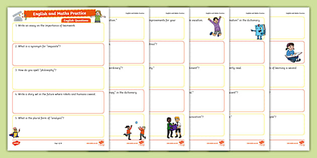 English and Maths Practice (teacher made) - Twinkl