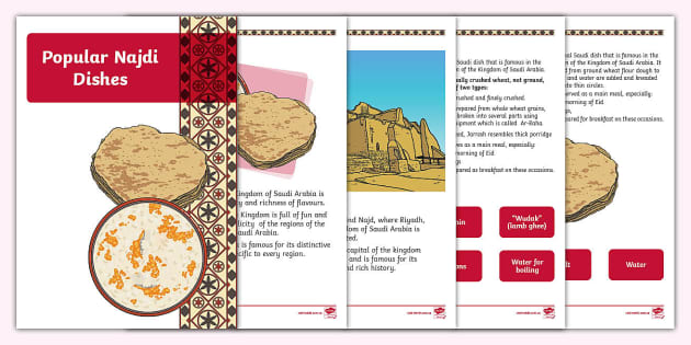 FREE! - Traditional Najdi Dishes (teacher made) - Twinkl