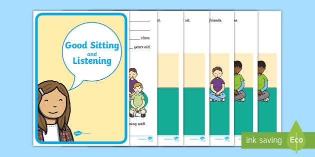 Social Situation (Good Sitting and Listening) Activity Booklet - Social