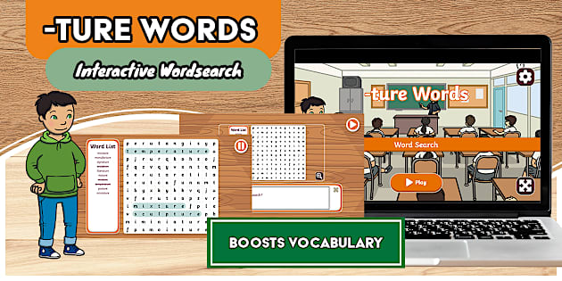 -ture Words Interactive Word Search