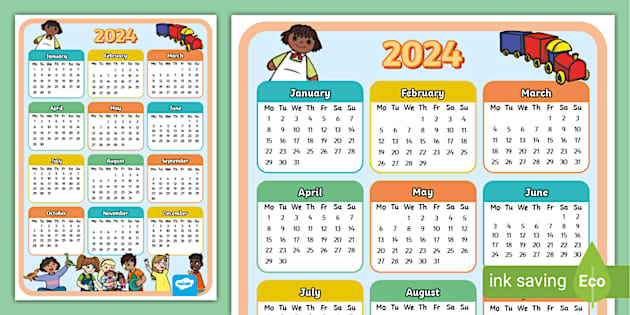 2024 Display Calendar (teacher made) - Twinkl