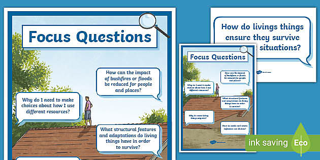 Surviving Situations Year 5 Integrated Unit Focus Questions Display Posters