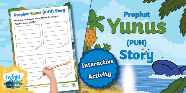 Prophet Yunus Story Learned Lessons Worksheet
