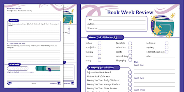 Book Week Review (3-6) - Primary Educational Resources
