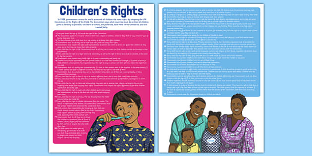 Children's Rights Display Poster (teacher made)