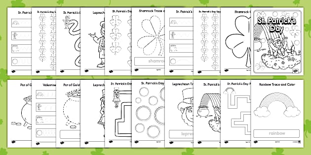 St. Patrick's Day Toddler Busy Book (teacher made) - Twinkl