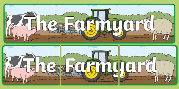 FREE! - Farmyard Display Banner (teacher made)