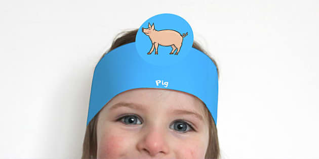FREE! - Role Play Headbands to Support Teaching on Pig in the Pond