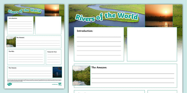 Rivers of the World Non-Chronological Report Template