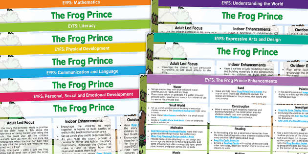 EYFS The Frog Prince Lesson Plan and Enhancement Ideas