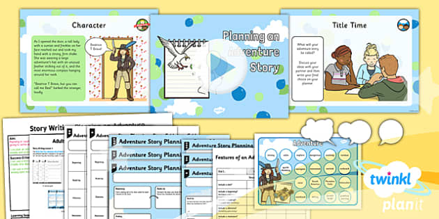 Explorers: Up and Amelia Earhart: Story Writing 1 Y2 Lesson Pack