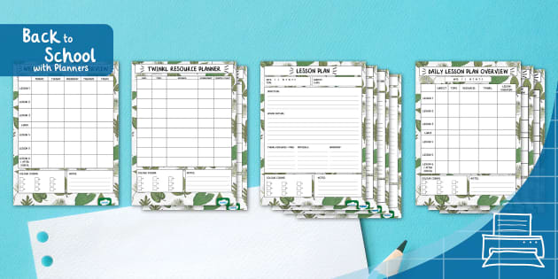 Lesson Planning Kit | Back To School | Leaf Theme - Twinkl