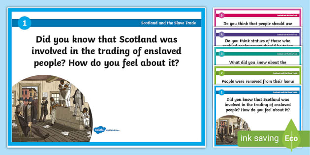 Scotland and the Slave Trade Blether Stations - Twinkl