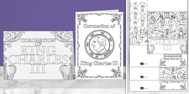 free printable coronation colouring pages