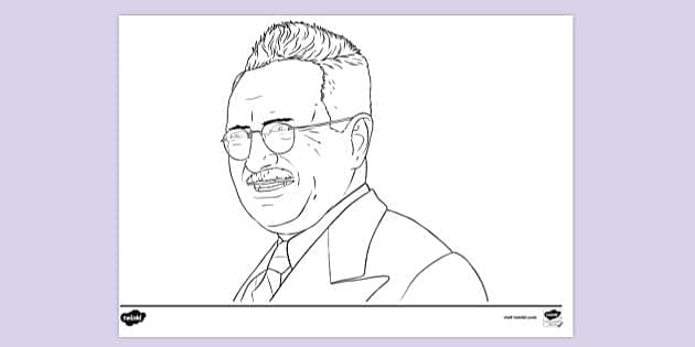 Ludwig Guttmann Colouring | Colouring Sheets