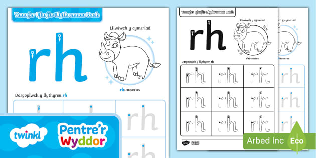 Pentre'r Wyddor: Llythyren 'rh' - Dargopïo (teacher made)