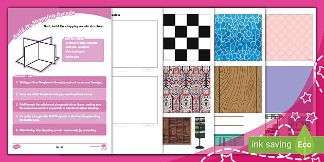 Build It: Shopping Arcade (teacher made) - Twinkl