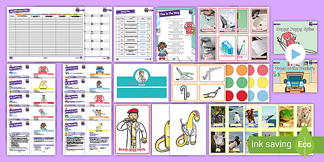 Phonics Level 1 Week 18 - Dentist Weekly Lesson Pack