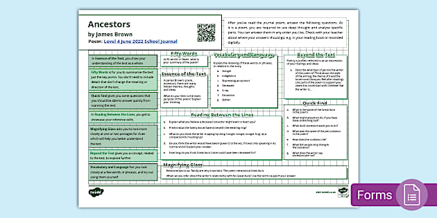 L4 School Journal Ancestors (teacher made) - Twinkl