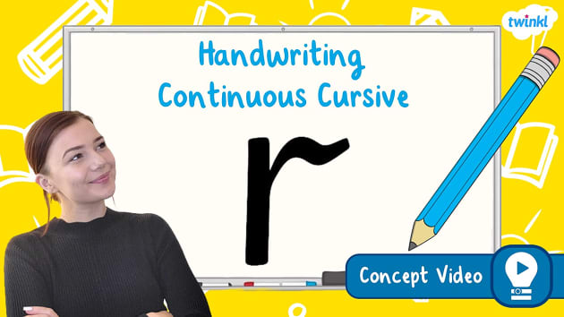 FREE! - The Letter 'r' | Cursive Handwriting Concept Video