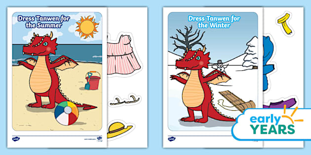 Dress Up Tanwen: Summer and Winter Clothes Sorting Activity