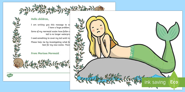 Mermaid Materials Waterproof Investigation - Twinkl