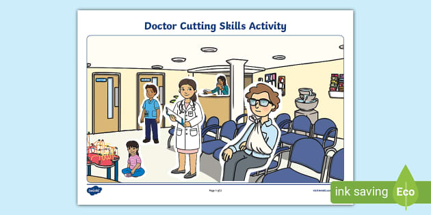 Doctor Cutting Skills Activity (creat de profesori) - Twinkl
