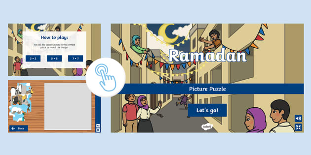 Ramadan Interactive Picture Slider Puzzle (teacher made)