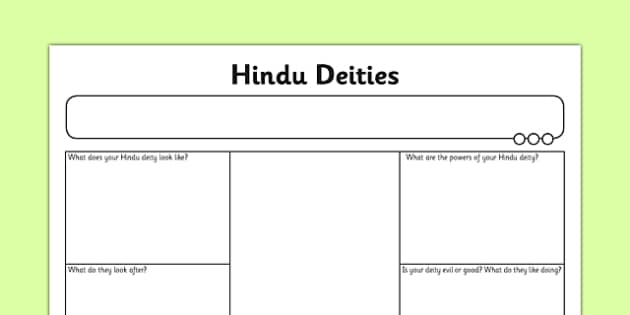 Hindu Dharma Worksheet / Worksheet Hindu Deities - Twinkl Hindu Dharma Worksheet / Worksheet Hindu Deities - Twinkl