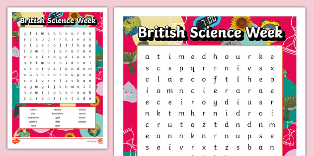 British Science Week Word Search (teacher made) - Twinkl