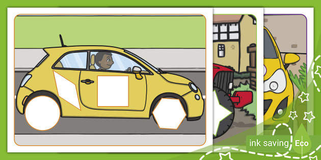 👉 2D Shapes Transport Sorter Game - Twinkl