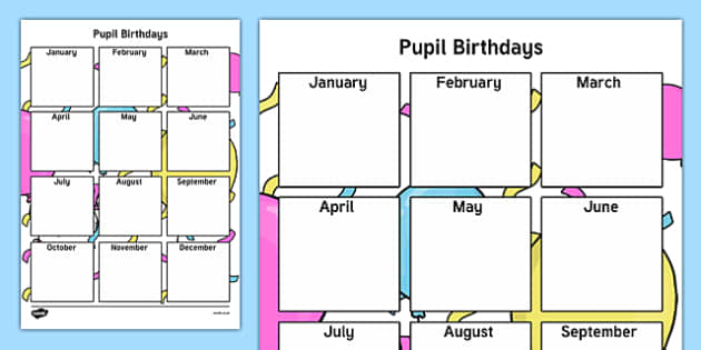 Pupil Birthday Checklist-Irish (teacher made) - Twinkl