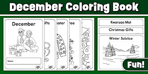 December Coloring Book | Coloring Pages