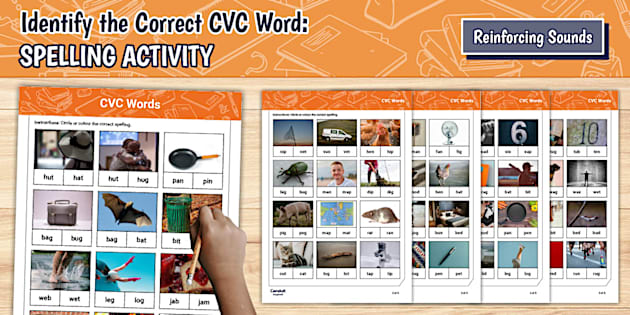 CVC Word Spelling Activity Booklet