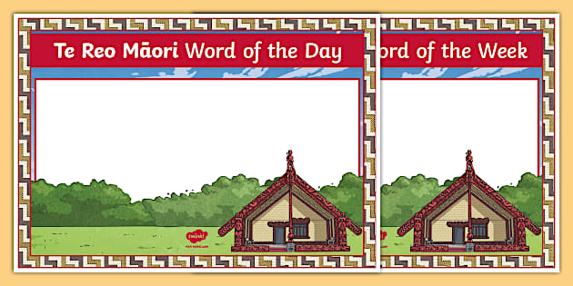 Te Reo Māori Word of the Day/Week Display Posters Y5-8 | NZ