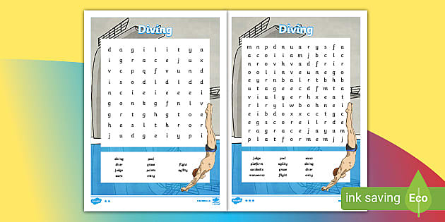 * NEW * Diving Word Search - Twinkl - KS2 - Twinkl