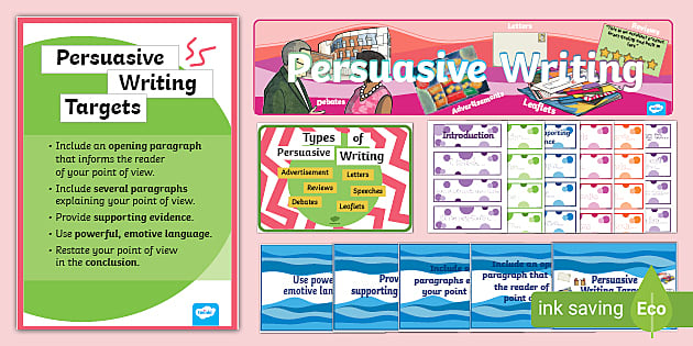 Persuasive Writing Poster Pack - CfE (Second) - Twinkl