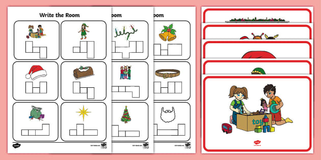 Christmas-Themed Write the Room Activity (teacher made)