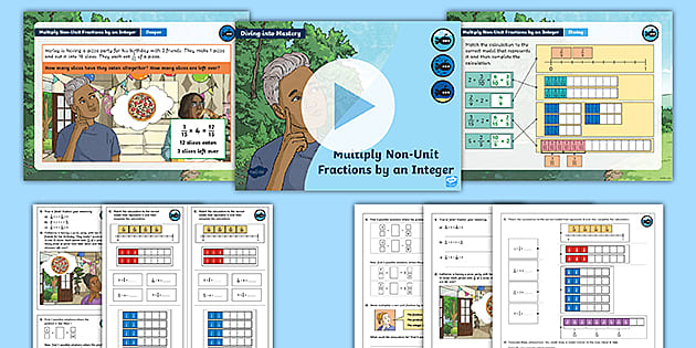 👉 Year 5 DiM: Step 2 Multiply a Non-Unit Fraction by an Integer