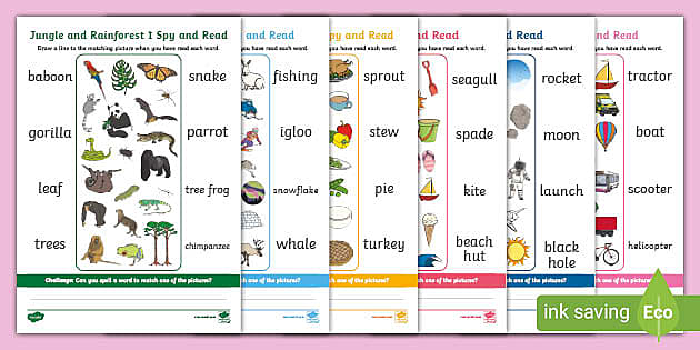 Phase 5 Phonics I Spy and Read Bumper Activity Pack - Twinkl