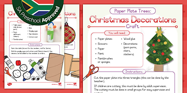 DIY Christmas Tree Decorations Resource Pack - Twinkl ZA